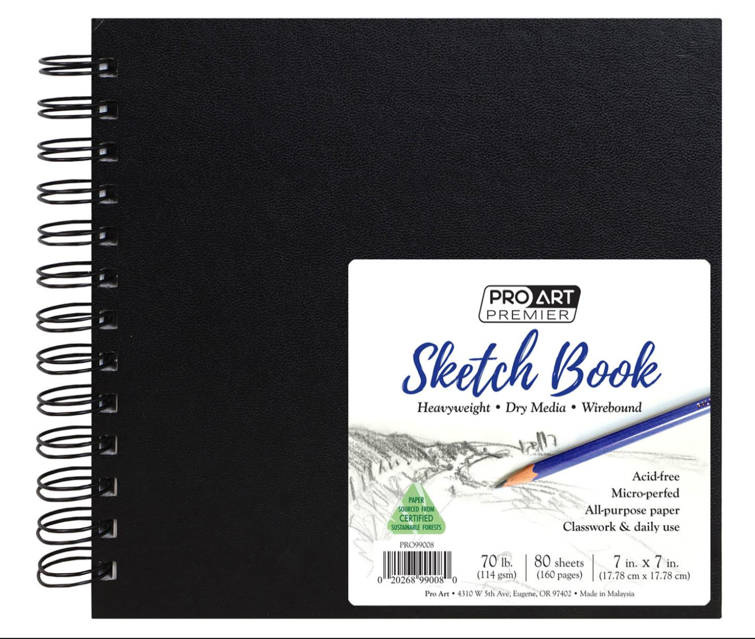 Pro Art Premier 7x7 Sketch Book {B14}