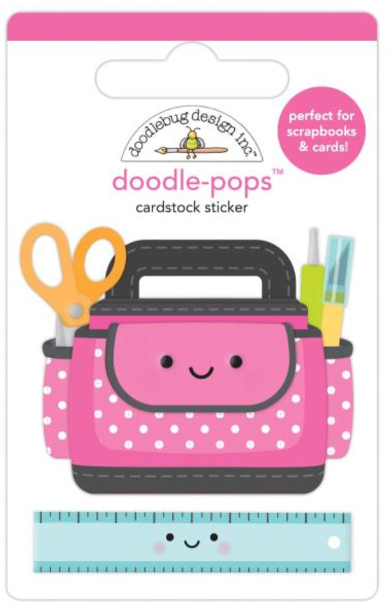 Doodlebug Design Craft Caddy Doodle Pop 3D Stickers {G143}