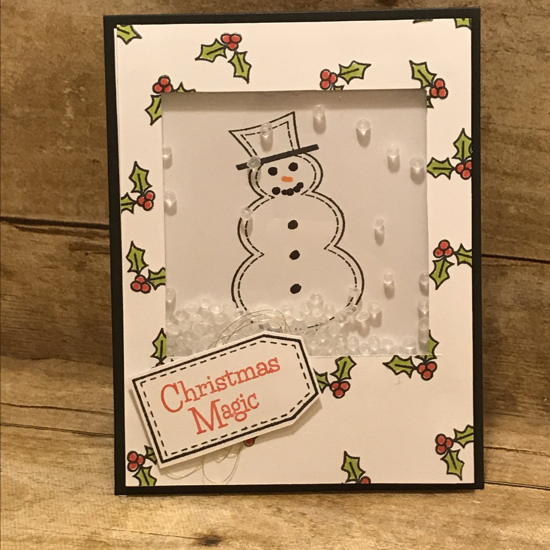 Snowman Shaker Card