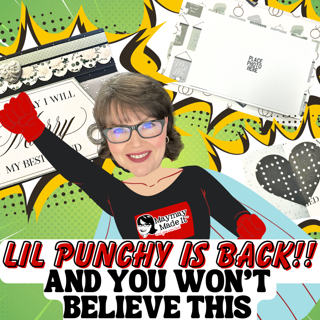 I am on a roll…a punch roll! Punched Mini Album Binding