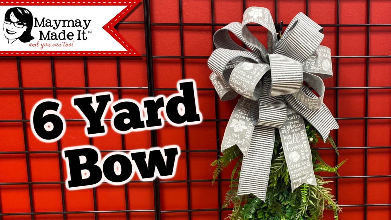 6 Yard Two Ribbon Bowdabra Bow