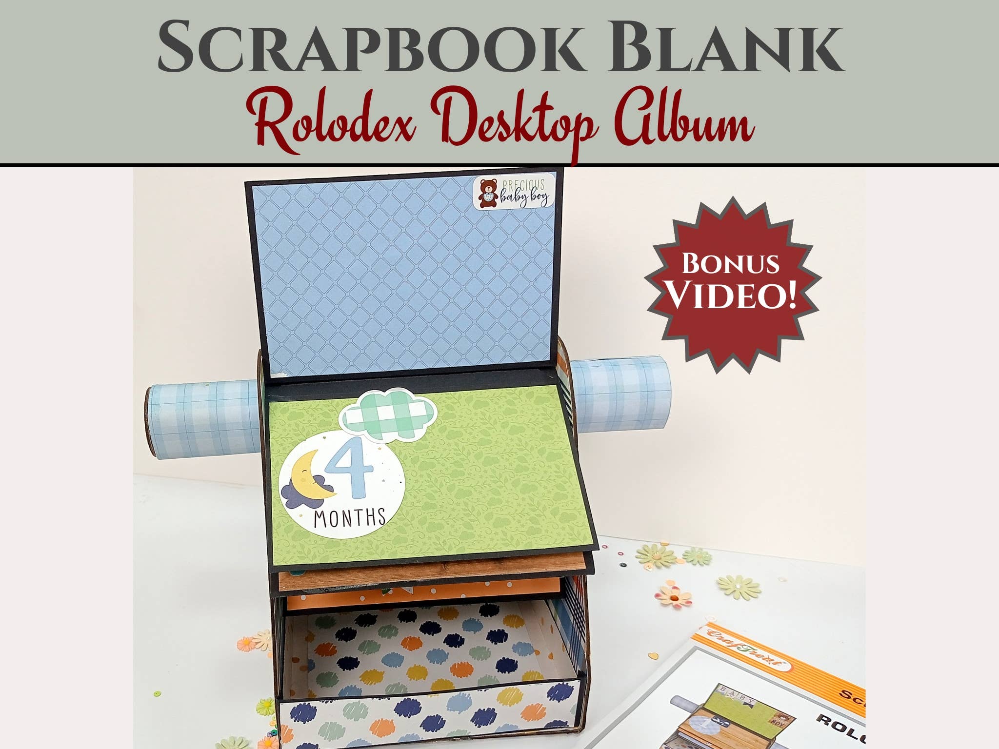 CrafTreat Kraft Rolodex Desktop Album {C914}