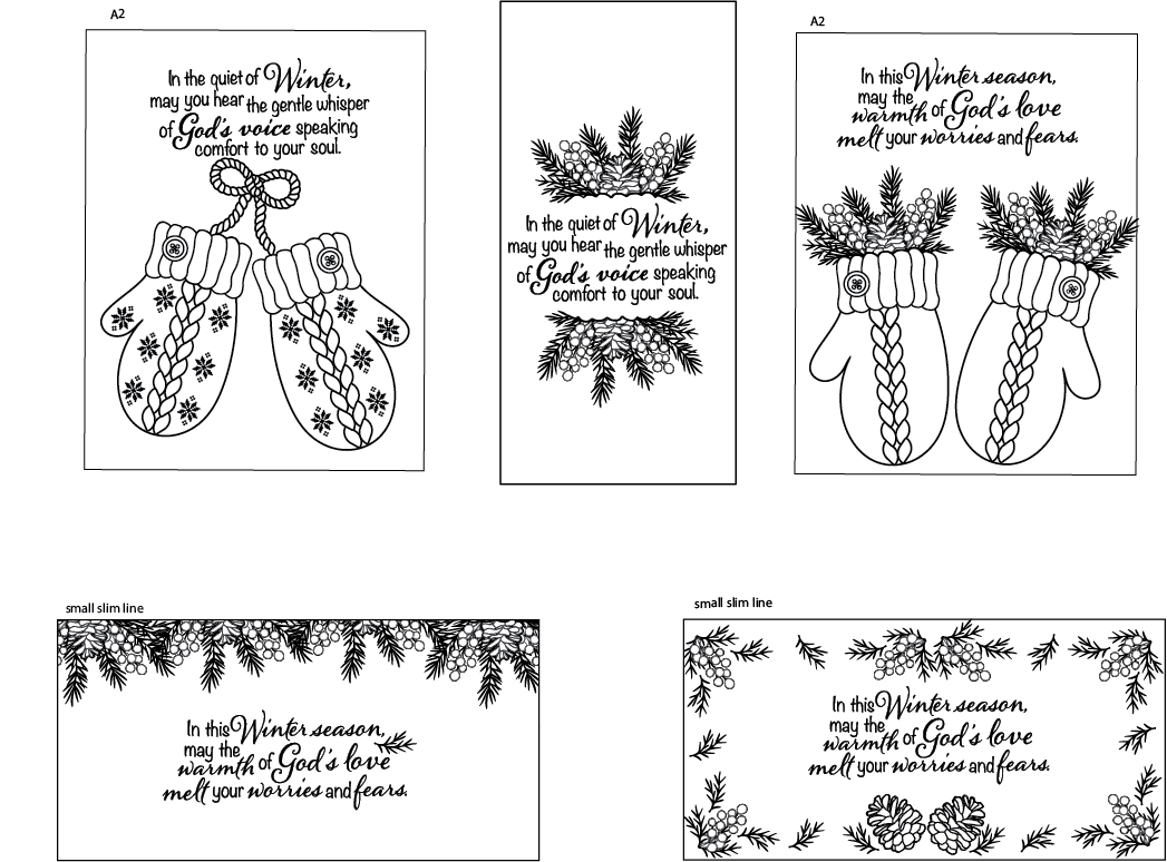 Maymay's Cozy Comfort 4x6 Stamp Set {A100}