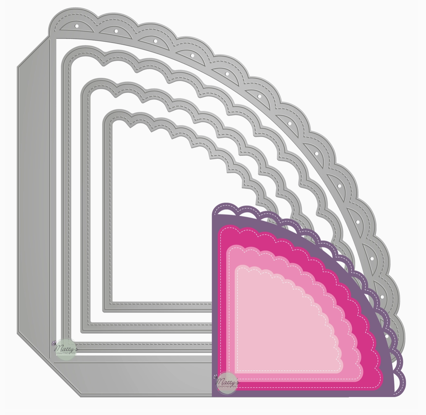 Matty's Crafting Joy Nesting Corner Pocket Die