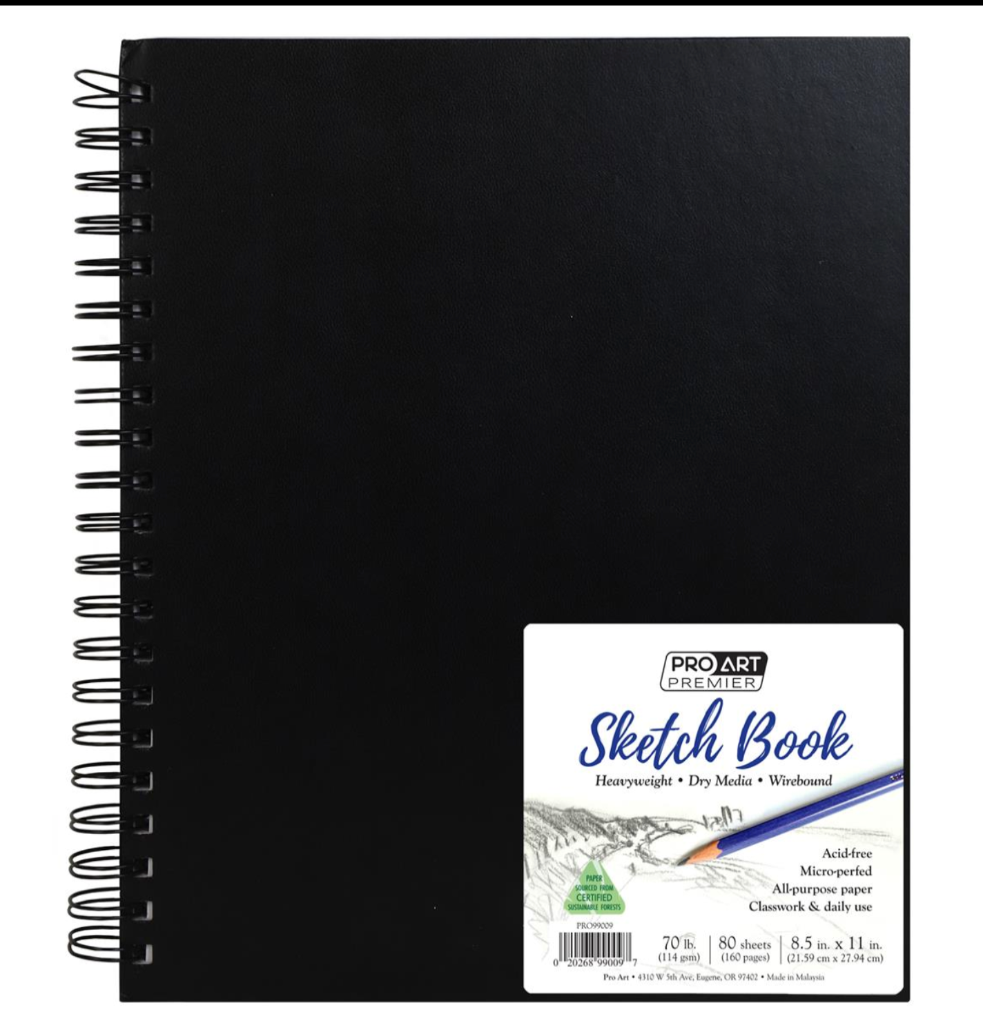 Pro Art Premier 8.5x11 Sketch Book {B702}