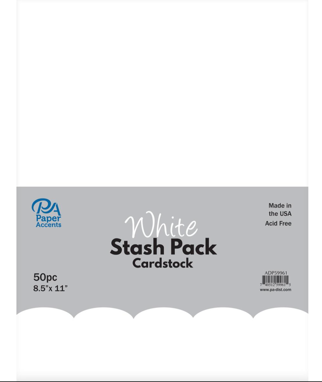 Paper Accents 8.5x11 White Stash Pack Cardstock {B720}