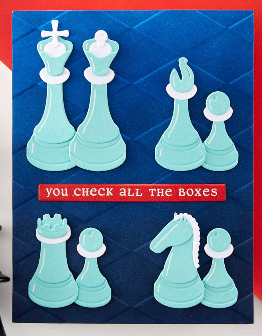 Spellbinders Harlequin 3D Embossing Folder